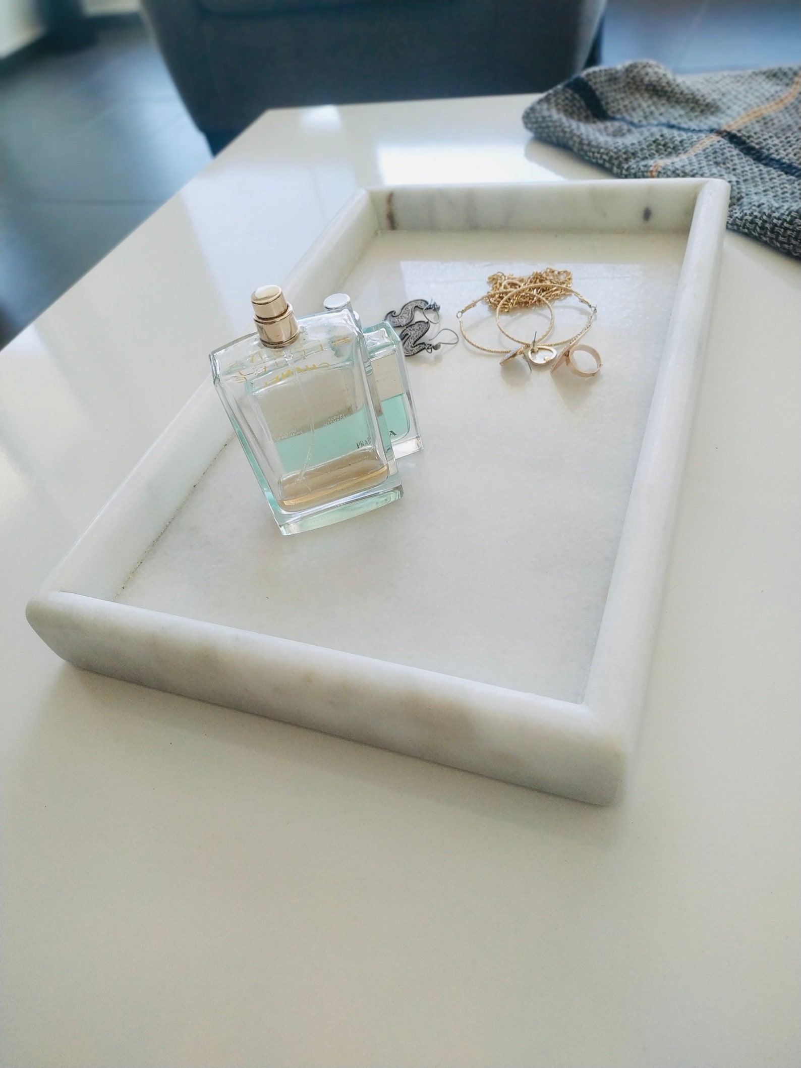 8x16 Marble Tray Rectangle Marble Tray White - Etsy