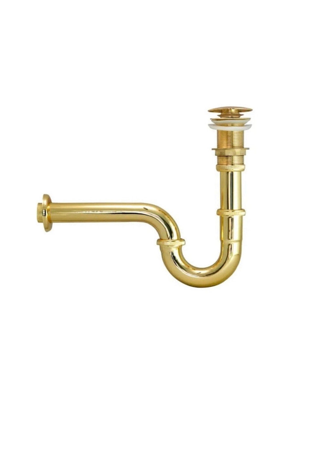 Gold Drain Set With Pop up Drain Cover Sink Drain Plumbing Bathroom ...