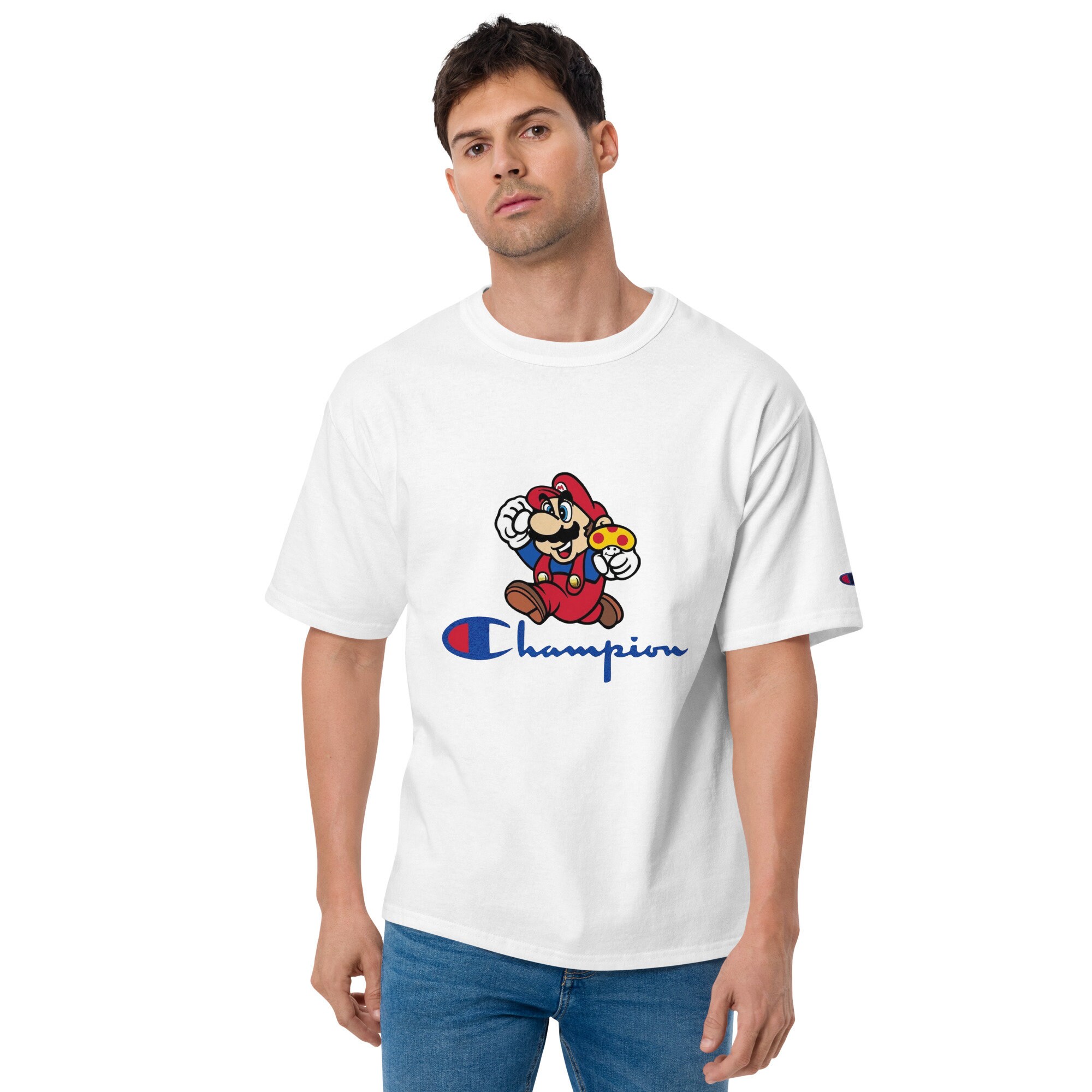 Retro Super Mario Champion T-shirt - Etsy