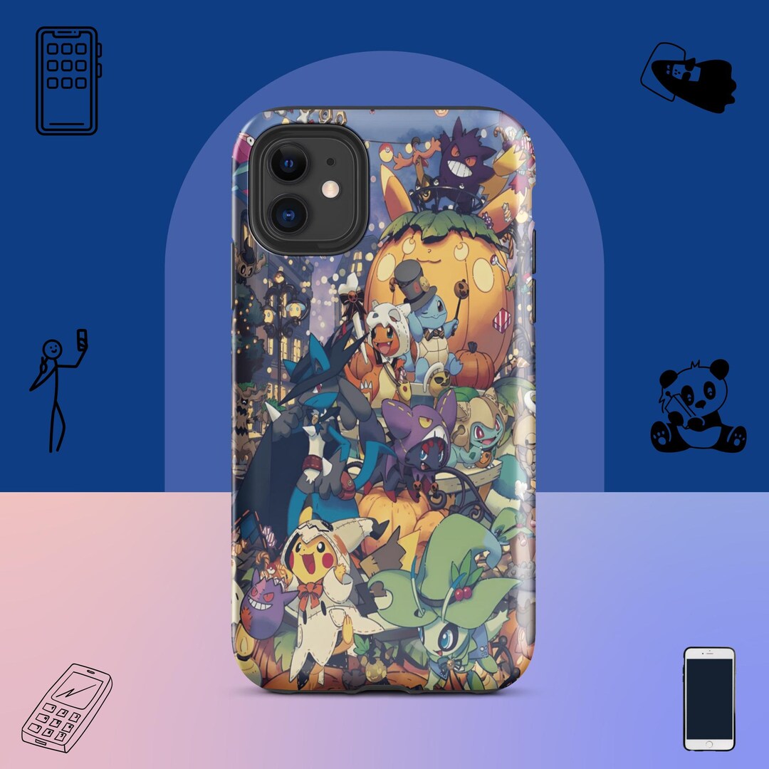 Pokemon Halloween Strong Durable Sturdy iPhone Case for All Models All ...