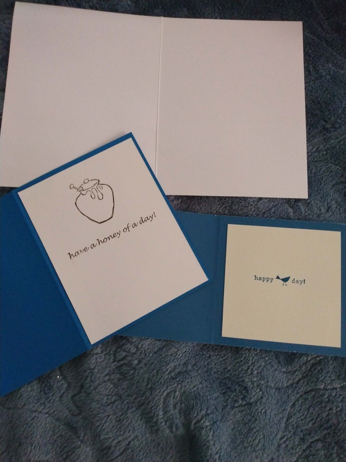 Set of 3 Homemade Everyday Cards - Etsy