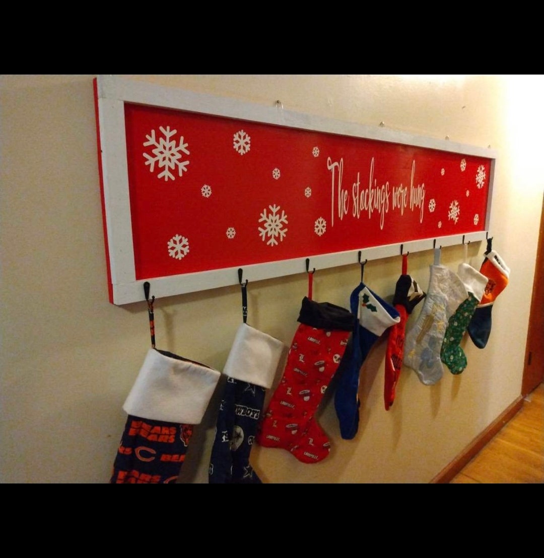 Handmade Wooden Stocking Holder - Etsy