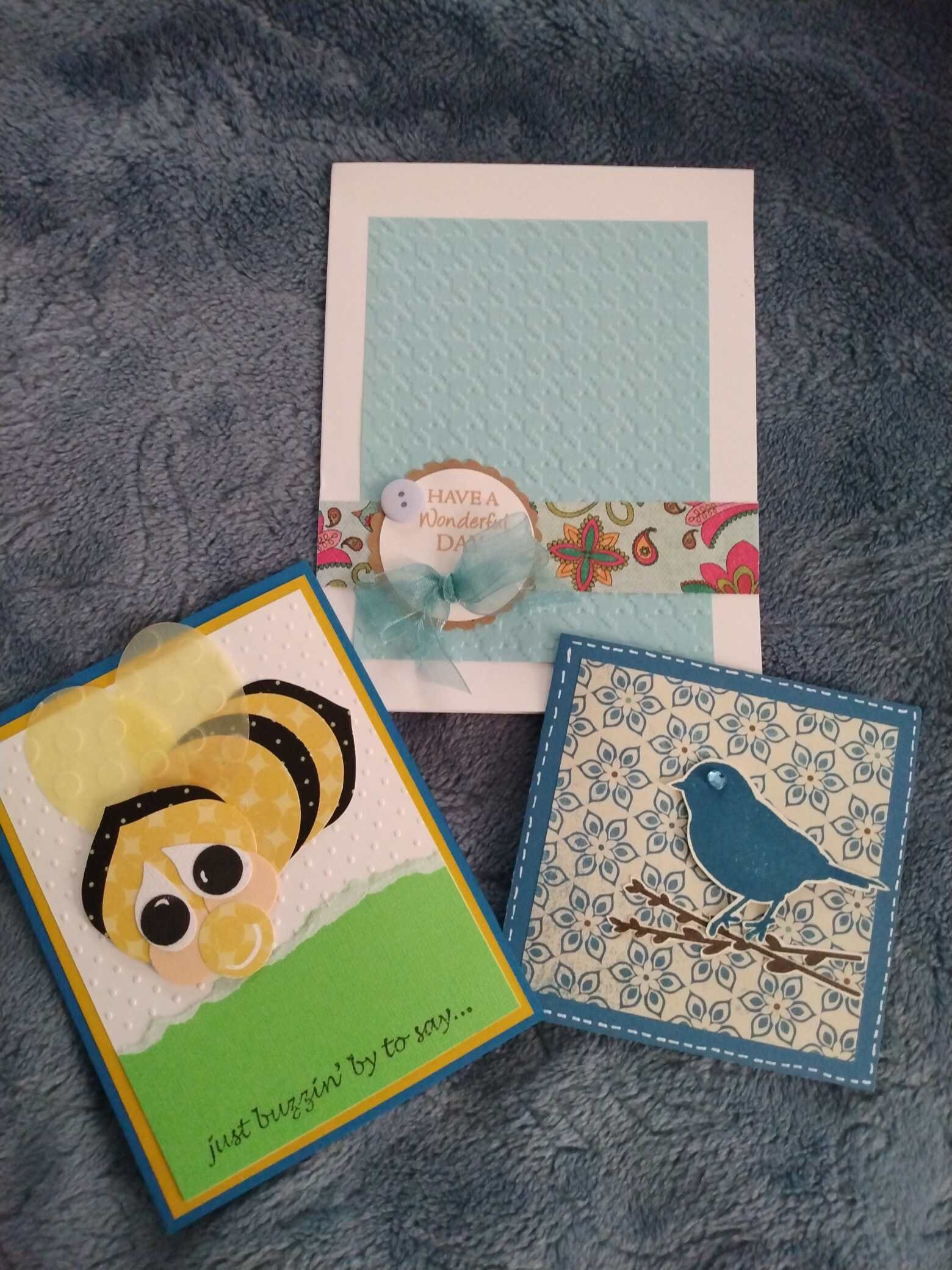 Set of 3 Homemade Everyday Cards - Etsy