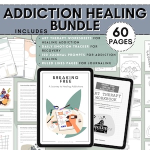 Art Therapy Bundle for Addiction Recovery, Counseling Tools, Mental ...