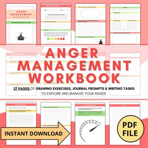 Anger Management Workbook for Emotional Regulation Self - Etsy