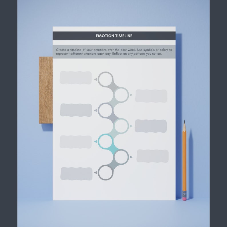 Emotions Worksheet: Mental Health Journal, CBT Therapy (PDF Pattern) - Etsy