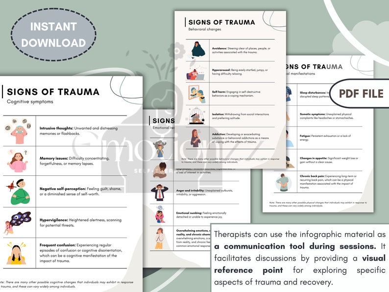Printable Mental Health Journal, Counseling Tool for Trauma Healing ...
