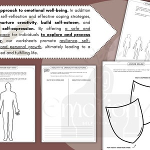 Anger Management Art Therapy Worksheets (PDF) - Etsy