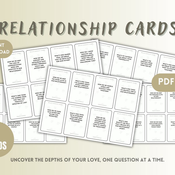 Relationship Cards - Etsy