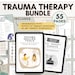 Trauma Healing Bundle, Printable Art Therapy Worksheets, CBT ...