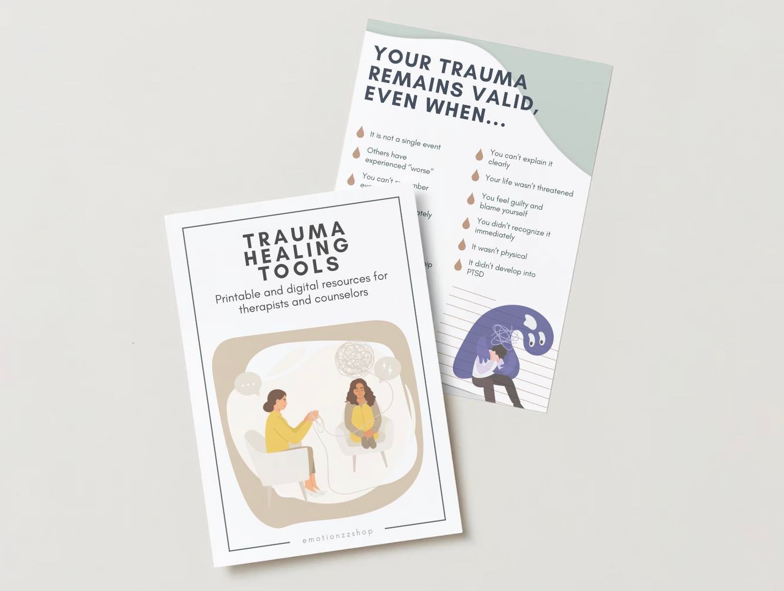 Printable Mental Health Journal, Counseling Tool for Trauma Healing ...