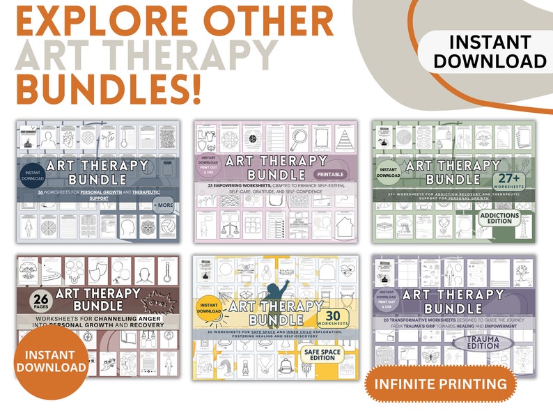 Relationships Art Therapy Worksheet Bundle CBT Therapy Counseling Group ...