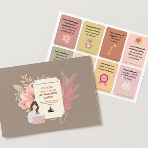Single Mom Affirmation Cards: 40 Printable Flashcards (PDF) - Etsy
