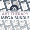 Printable Art Therapy Bundle, Emotional Regulation Worksheets, CBT Tool ...