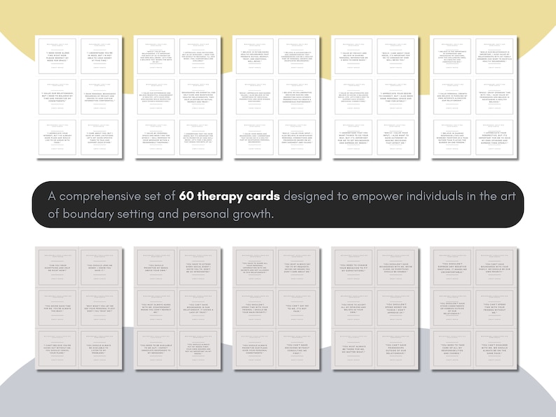 Therapy Cards for Setting Boundaries, Therapy Printable Game, Self-care ...