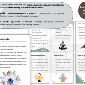 Printable Mental Health Journal, Counseling Tool for Trauma Healing ...