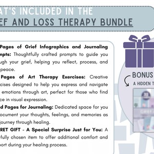 Grief Healing Bundle, Art Therapy Worksheets, CBT Infographics ...