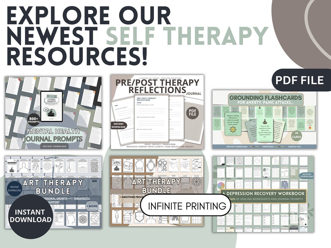 Anxiety Journal for Stress Relief, Emotional Support Workbook ...