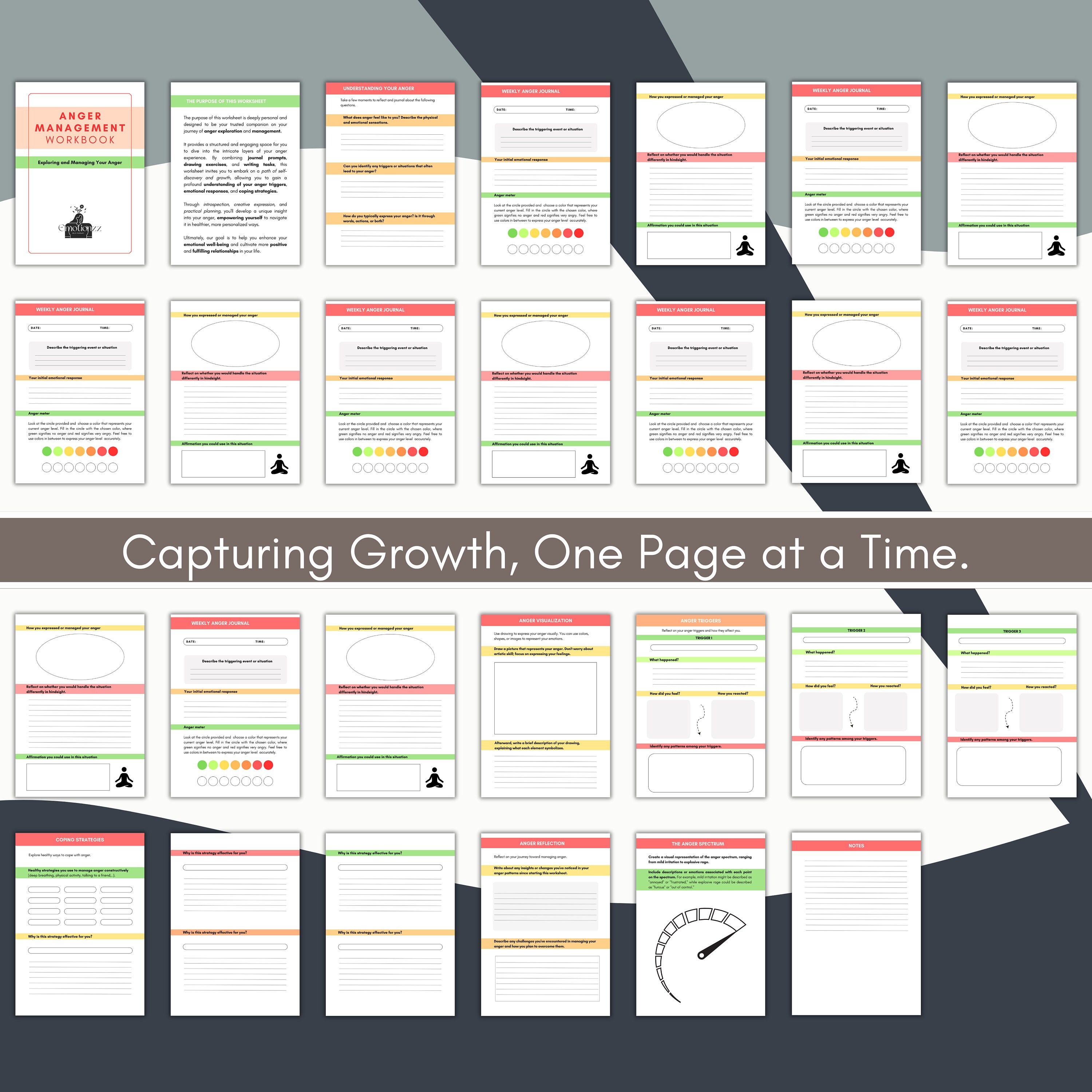 Anger Management Workbook for Emotional Regulation Self Therapy ...