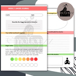 Anger Management Workbook for Emotional Regulation Self Therapy ...