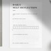 Daily Self Reflection Journal Mood Tracker Printable Gratitude Diary ...