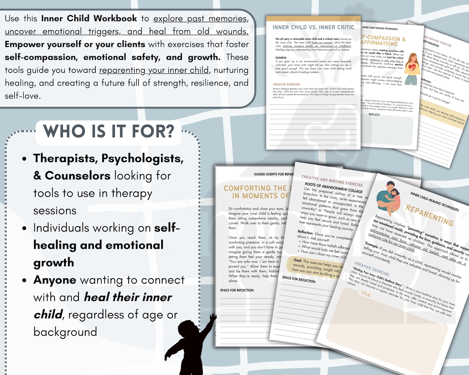 Inner Child Healing Workbook, Art Therapy, Journaling (PDF Pattern ...