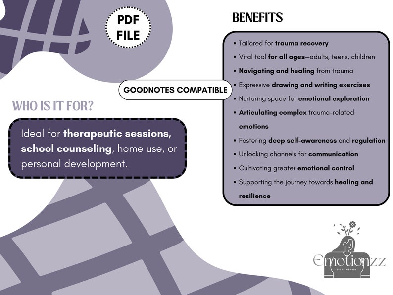 Therapy Printables for Trauma Recovery, Somatic Bundle, PTSD Worksheets ...