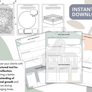 Art Therapy Bundle for Addiction Recovery, Counseling Tools, Mental ...