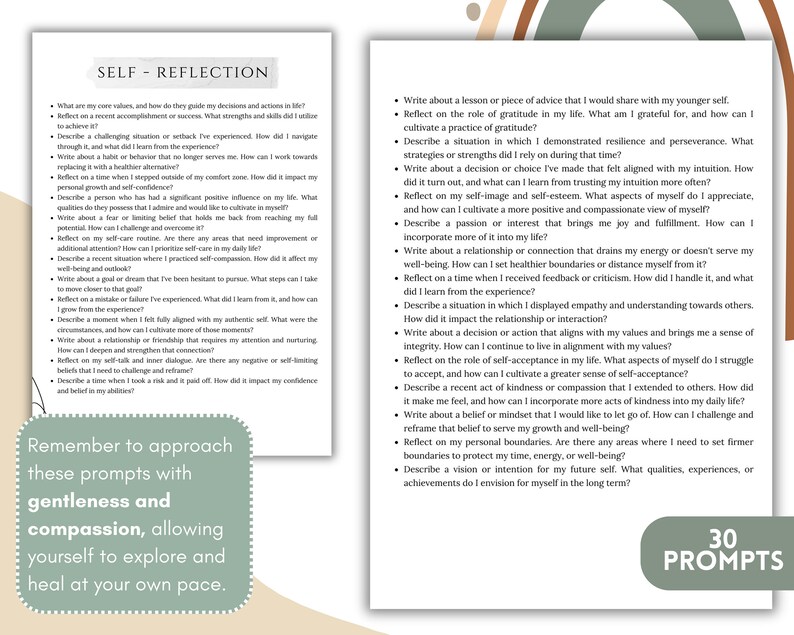 Therapy Journal With Inner Child Prompts Mental Health Reflections Self ...