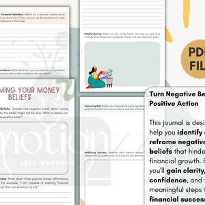 Guided Journal Prompts for Financial Freedom, Mental Health Activities ...