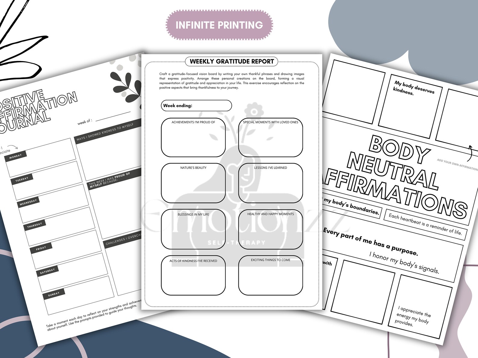 Art Therapy Worksheet Bundle, Self-esteem, DBT Skills, Emotional ...