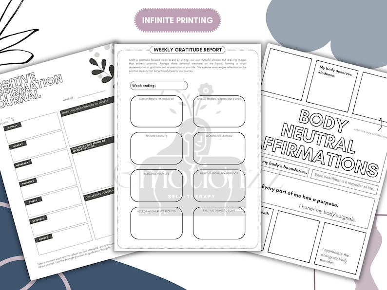 Printable Art Therapy Bundle, Emotional Regulation Worksheets, CBT Tool ...