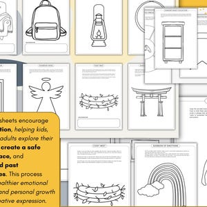 Art Therapy Bundle, Printable CBT Counseling Tools, Mental Health ...