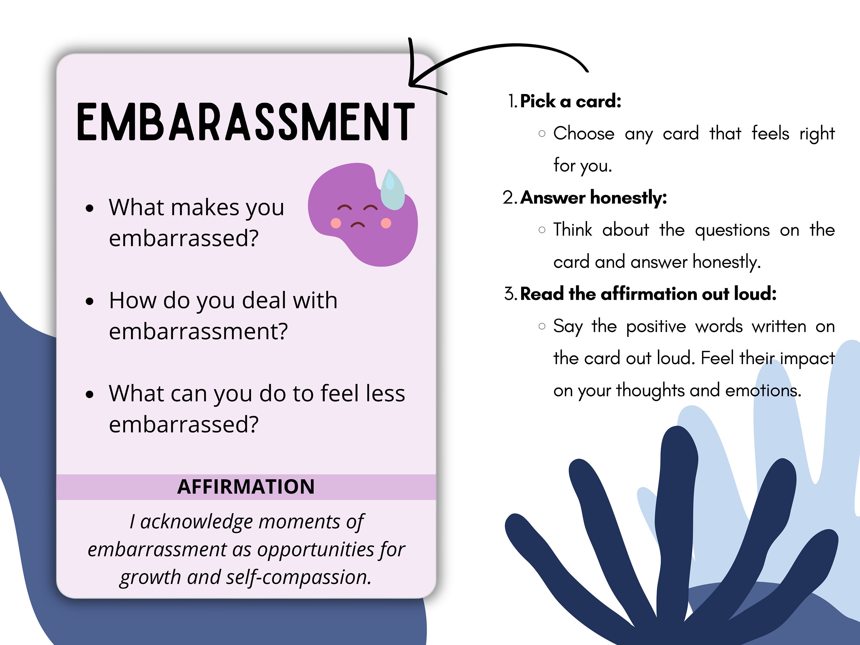 Mental Health Tool, Printable Emotion Exploration Cards, Therapy ...