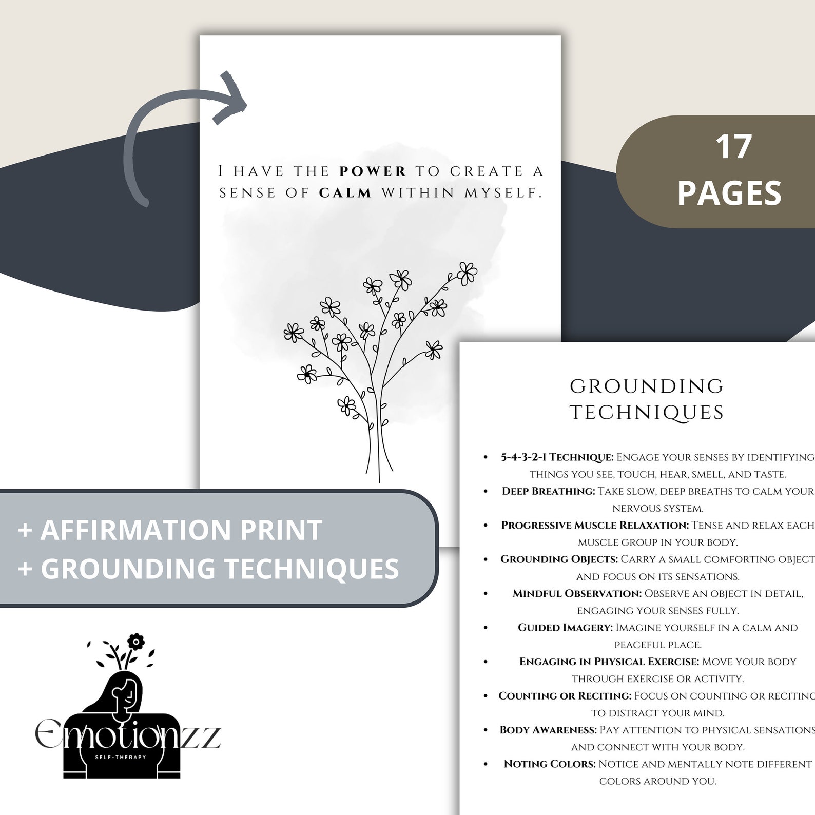 Mental Health Journal, Printable Anxiety Relief Worksheets, Self Help ...