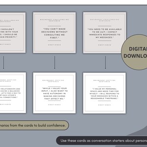 Therapy Cards for Setting Boundaries, Therapy Printable Game, Self-care ...