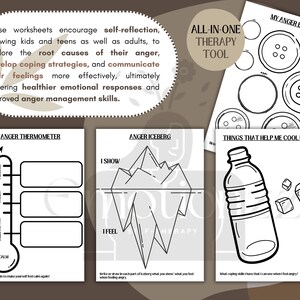 Art Therapy Worksheets Bundle, CBT, Self Esteem (PDF Pattern) - Etsy