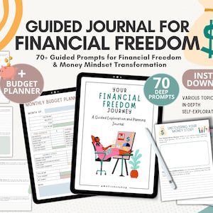 Guided Journal Prompts for Financial Freedom, Mental Health Activities ...