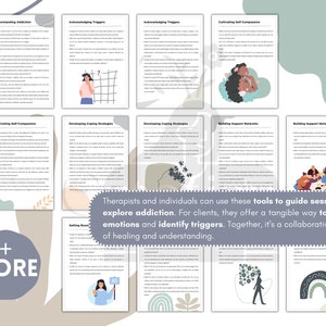 Art Therapy Bundle for Addiction Recovery, Counseling Tools, Mental ...