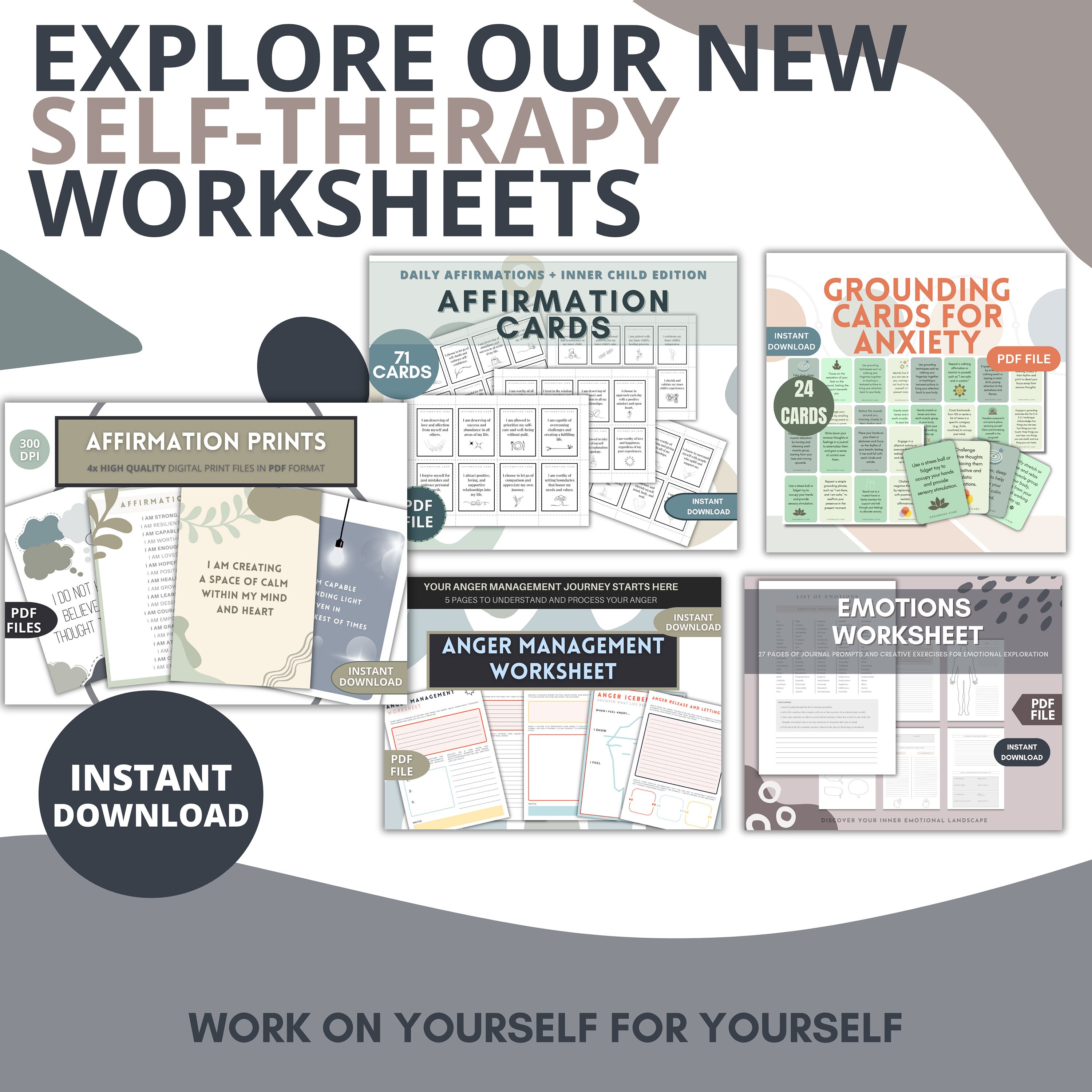 Anger Management Workbook for Emotional Regulation Self Therapy Tool ...