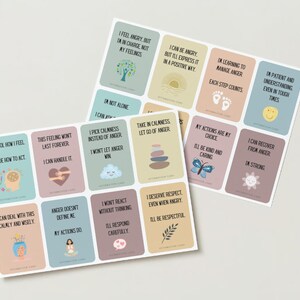 Anger Management Affirmation Cards: Printable Mindfulness Deck (PDF) - Etsy