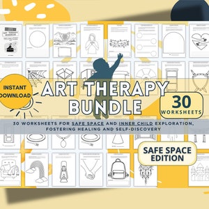 Therapy Mega Bundle, 190+ DBT Therapist Resources, Art Worksheets (PDF ...