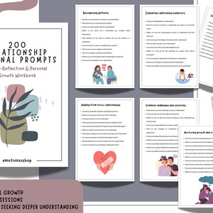 200 Journal Prompts for Self Discovery, Guided Relationships Journal ...