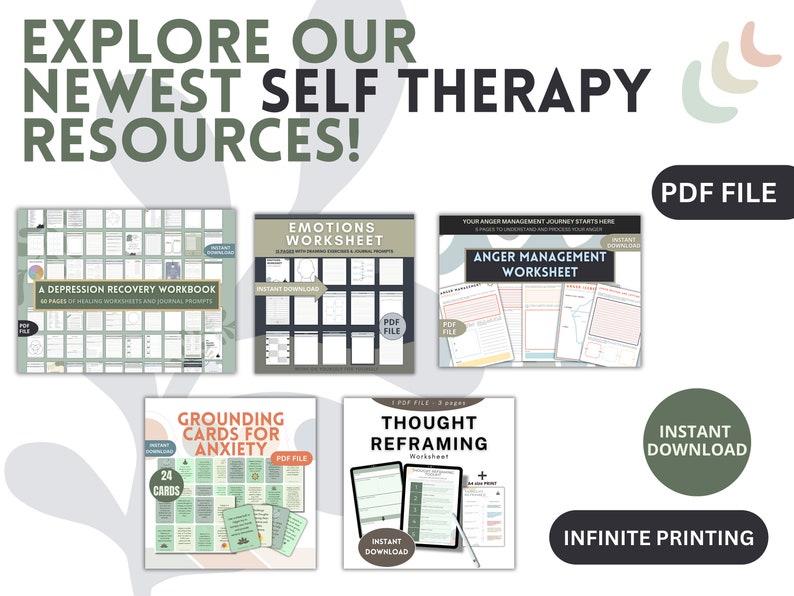 Set of Daily Affirmation Prints Therapy Office Decor I Am Affirmations ...