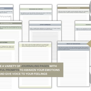 Art Therapy Workbook for Depression Healing, Mental Health Journal ...