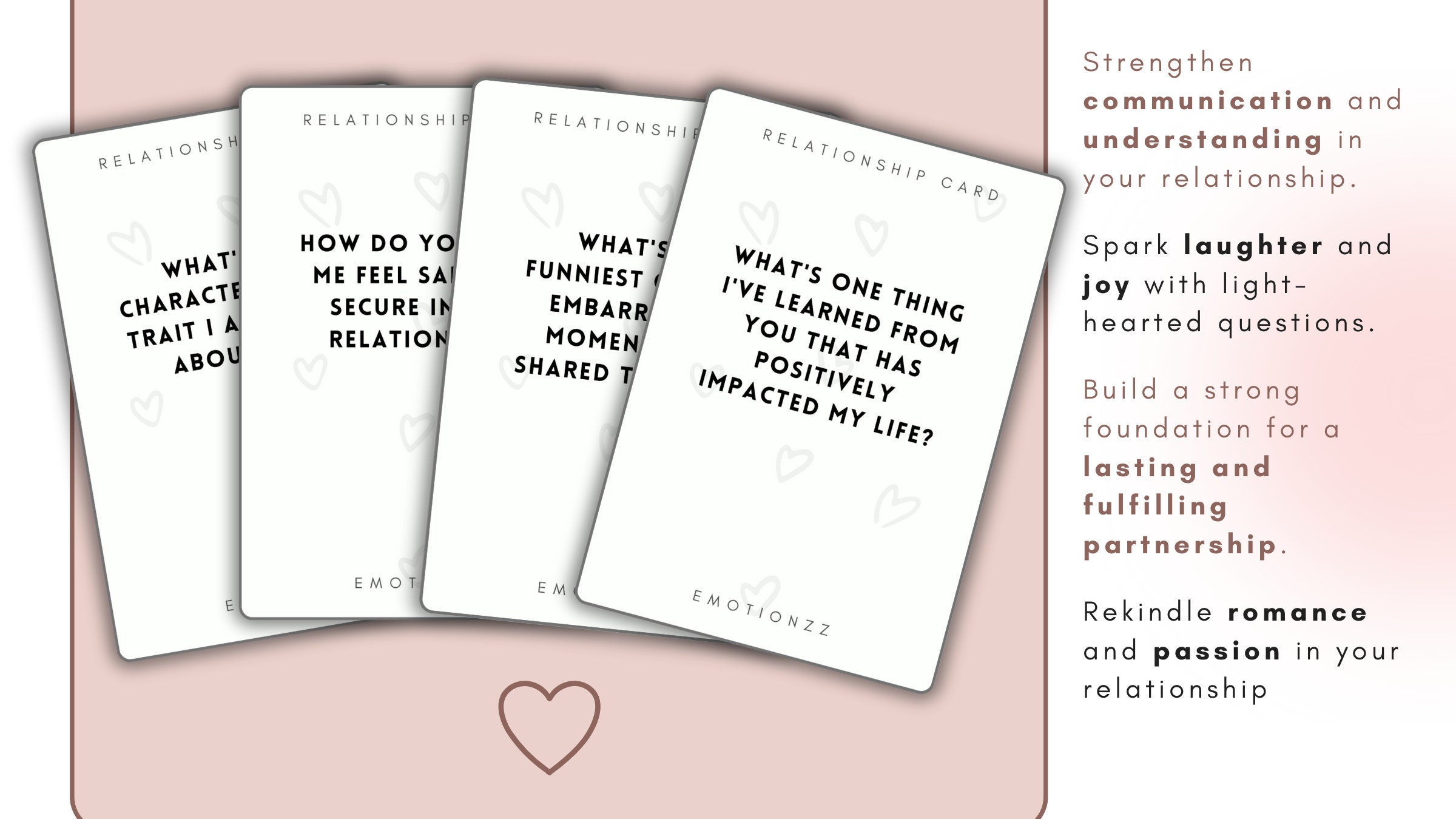 Relationship Cards for Couples, Conversation Questions Couple, Therapy ...