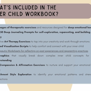 Art Therapy Inner Child Bundle, Printable CBT Counseling Tools, Group ...