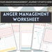 Anger Management Worksheet for Teens, CBT Printable (PDF) - Etsy