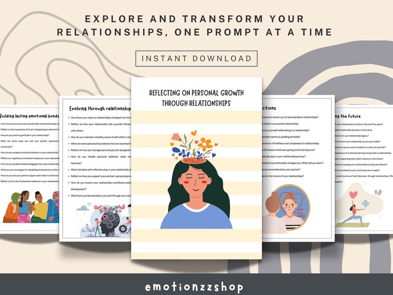 200 Journal Prompts for Self Discovery, Guided Relationships Journal ...