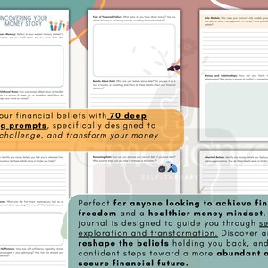Guided Journal Prompts for Financial Freedom, Mental Health Activities ...